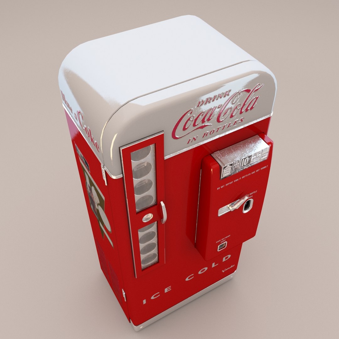 3d model coca cola vending machine