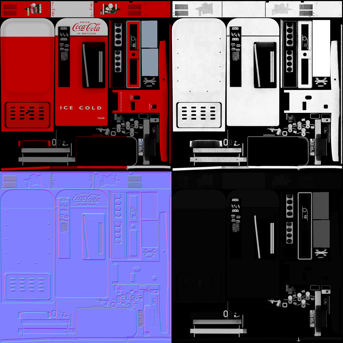 3d model coca cola vending machine