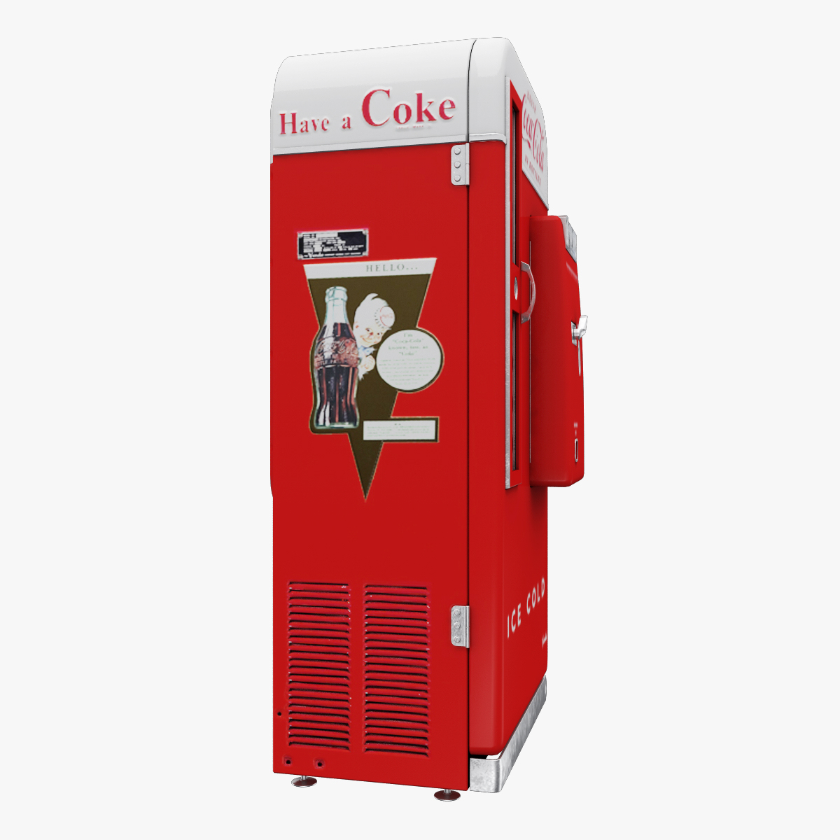 3d model coca cola vending machine