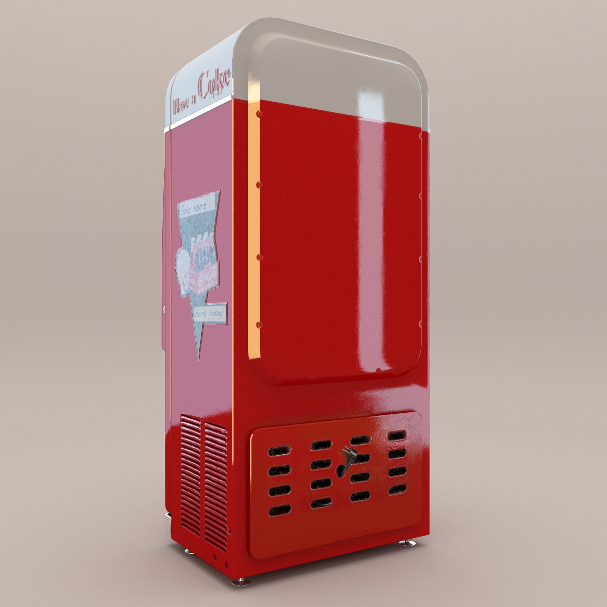 3d model coca cola vending machine
