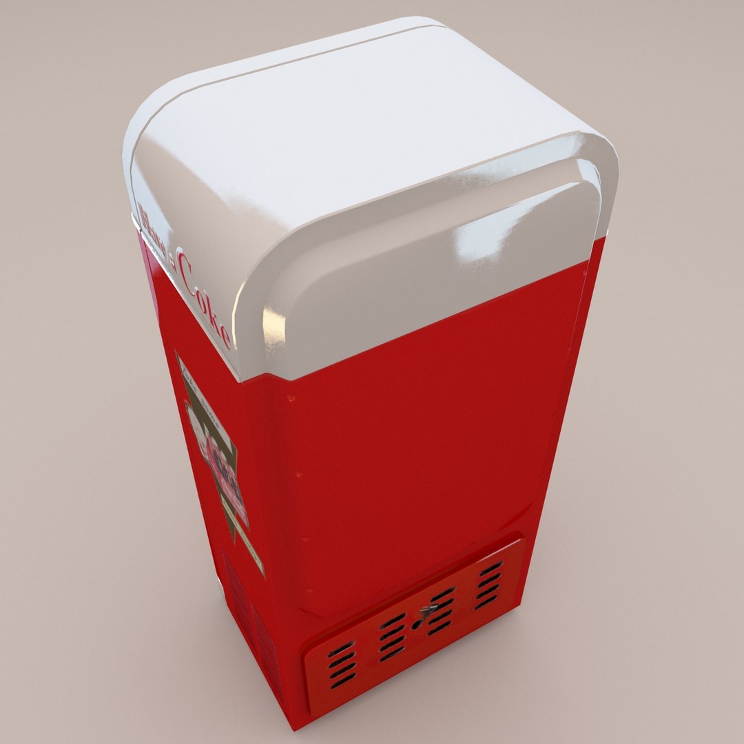 3d model coca cola vending machine