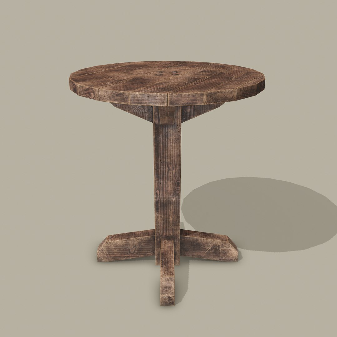 Tavern Table 3D Model - TurboSquid 1565024