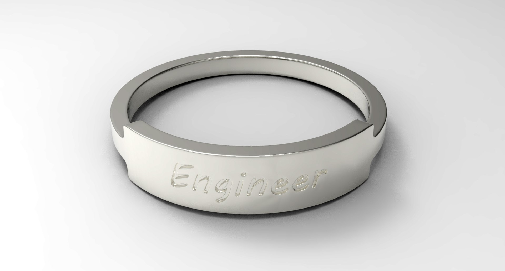 Engineer Ring Female Silver 3D - TurboSquid 1871447
