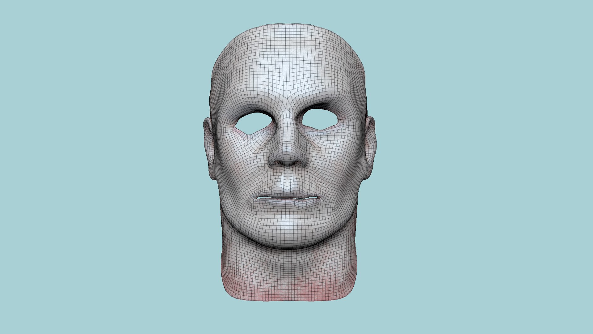 3D Michael Myers Halloween Mask 01 White - Character Design Model ...