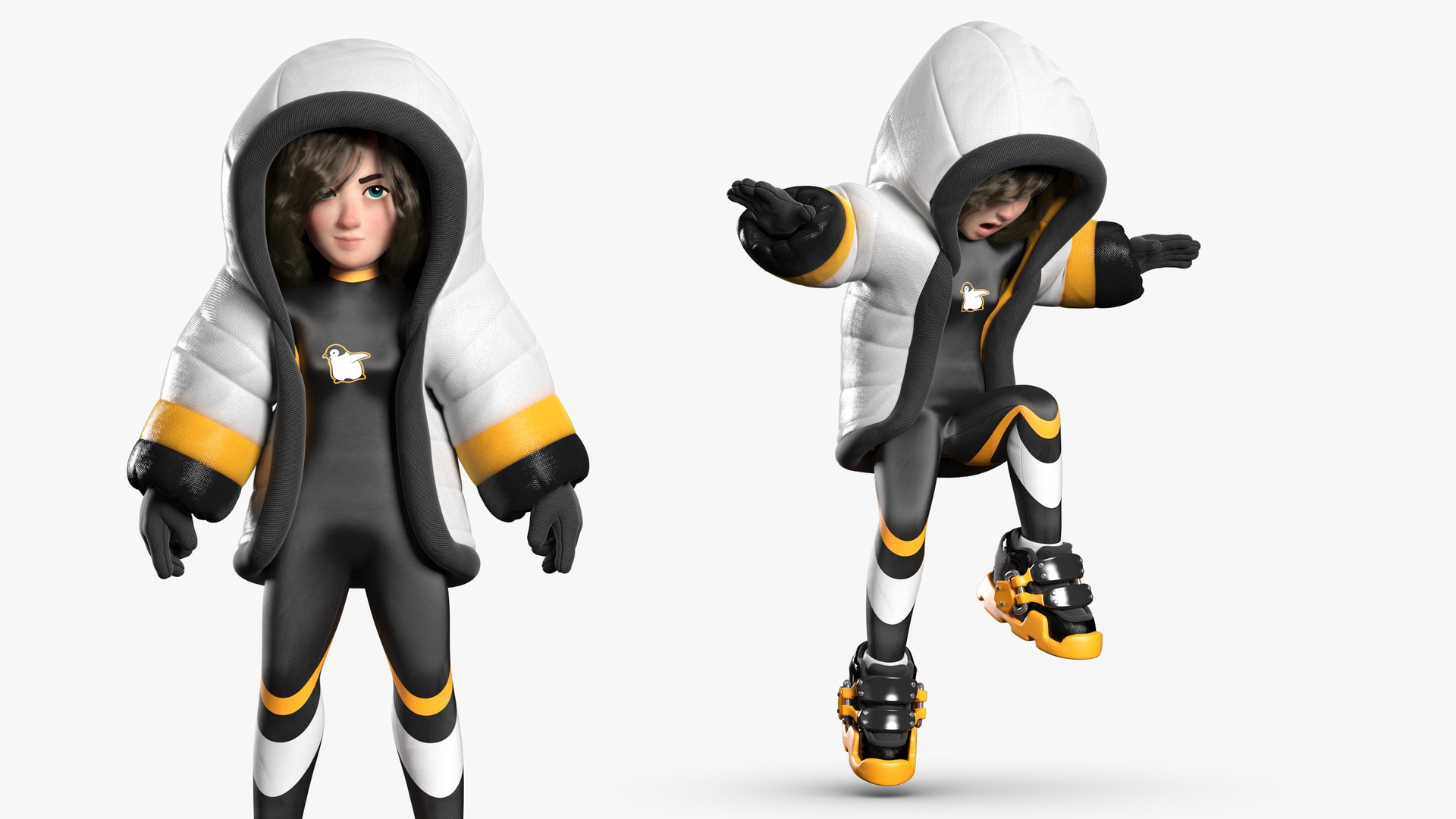 Snow Girl Model - TurboSquid 2048876