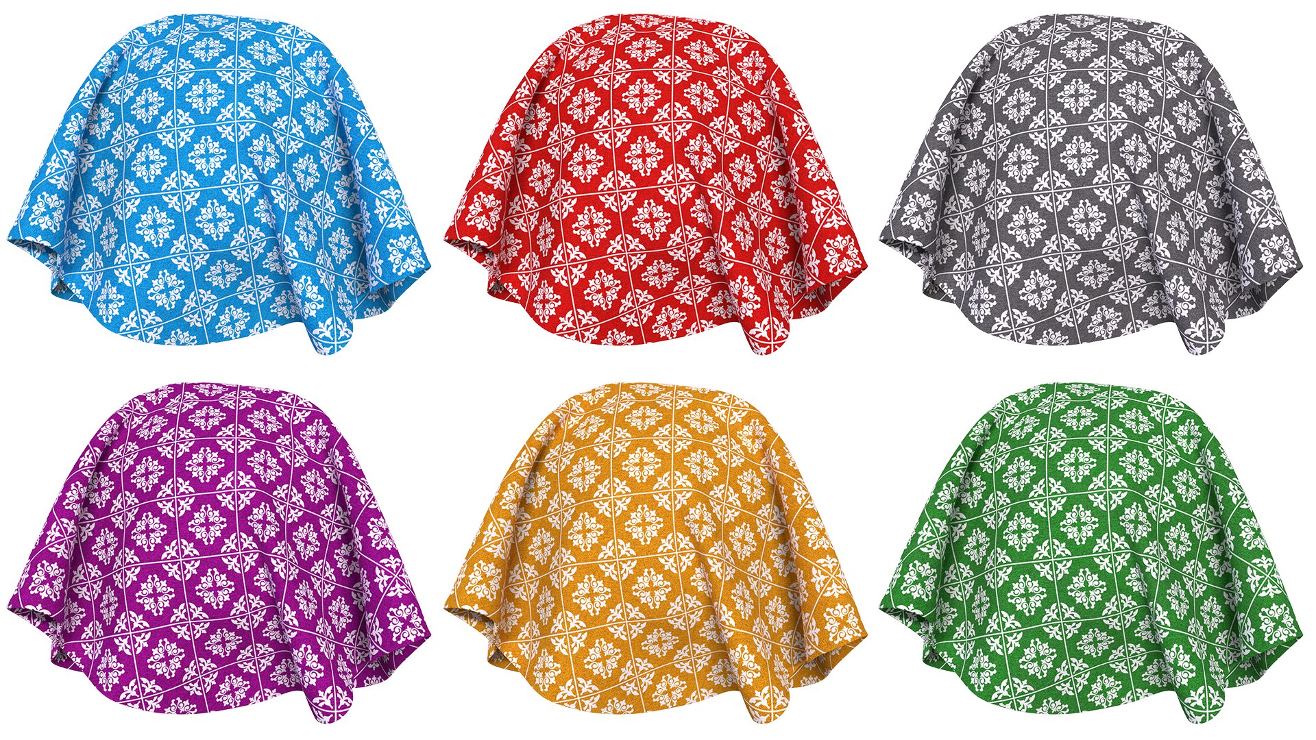 3D model patterned fabric-set012 - TurboSquid 2064491