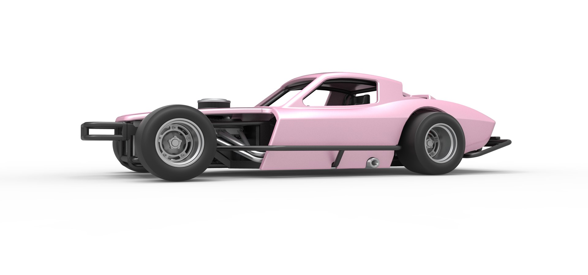 3D Diecast Vintage Asphalt Modified Stock Car V3 Scale 1 To 25 ...