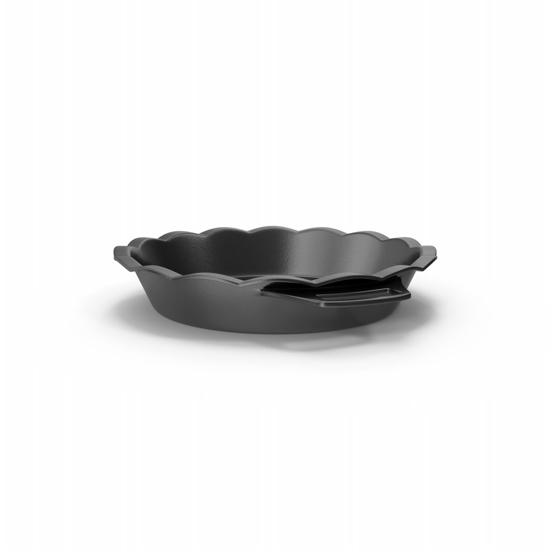 Black Pie Pan 3D Model - TurboSquid 2162678