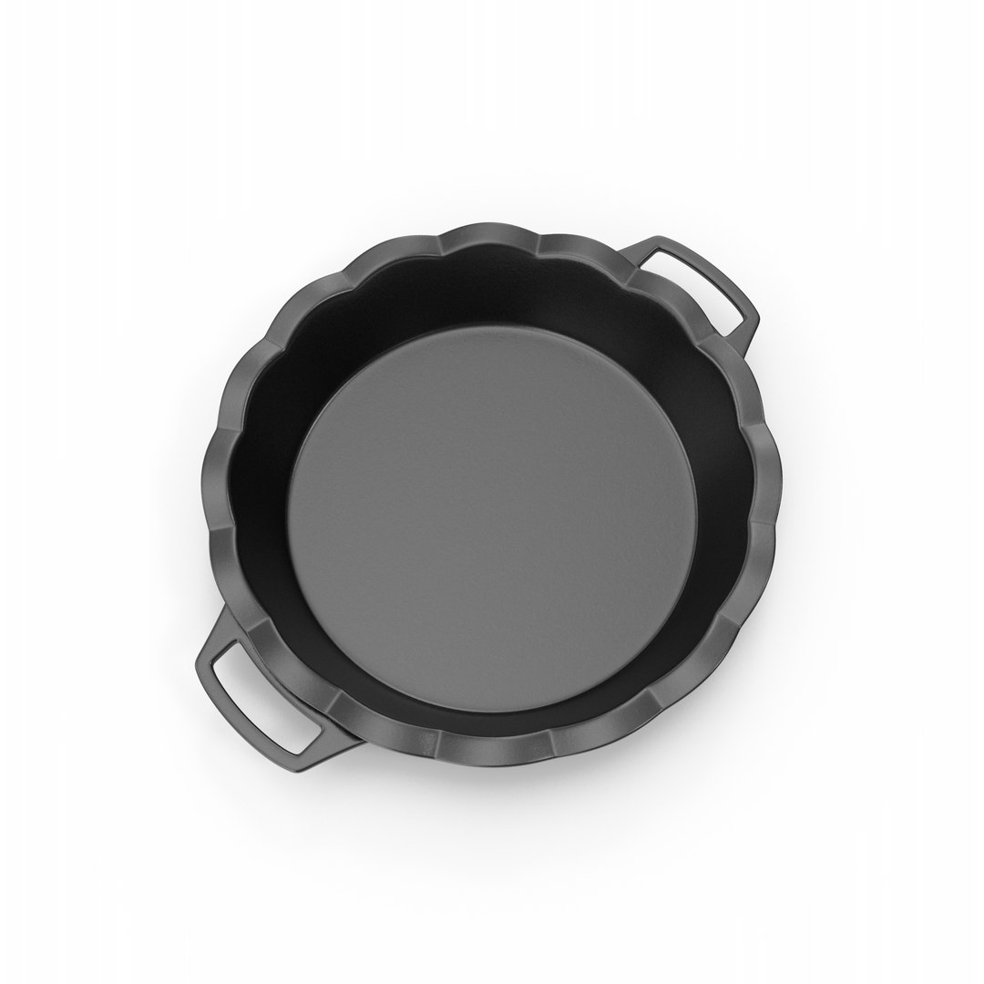 Black Pie Pan 3D Model - TurboSquid 2162678