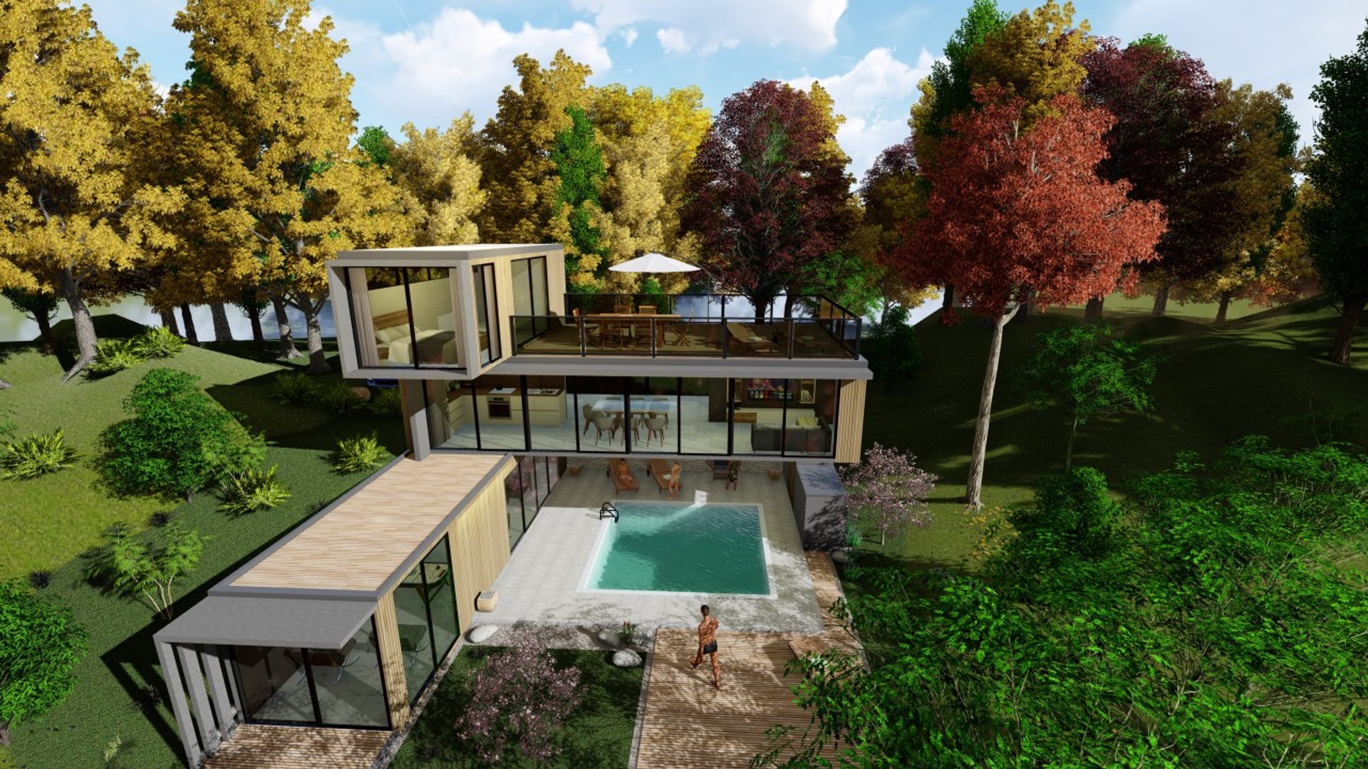 Modular container home 3D model - TurboSquid 1471161