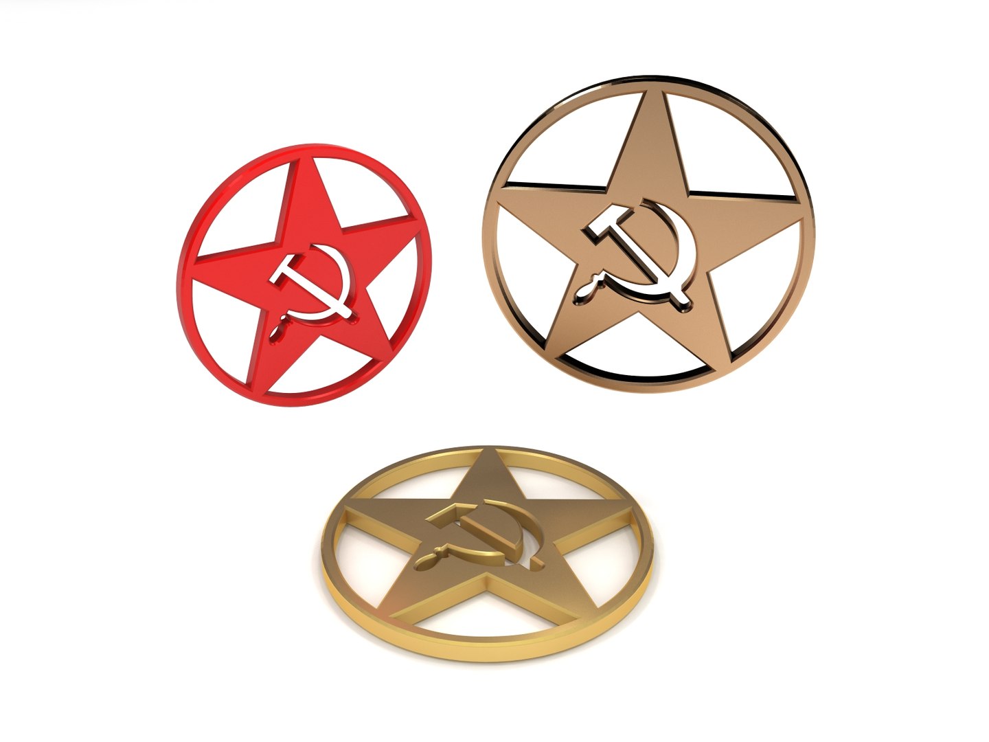 Communism Symbol 3D Model - TurboSquid 1387327