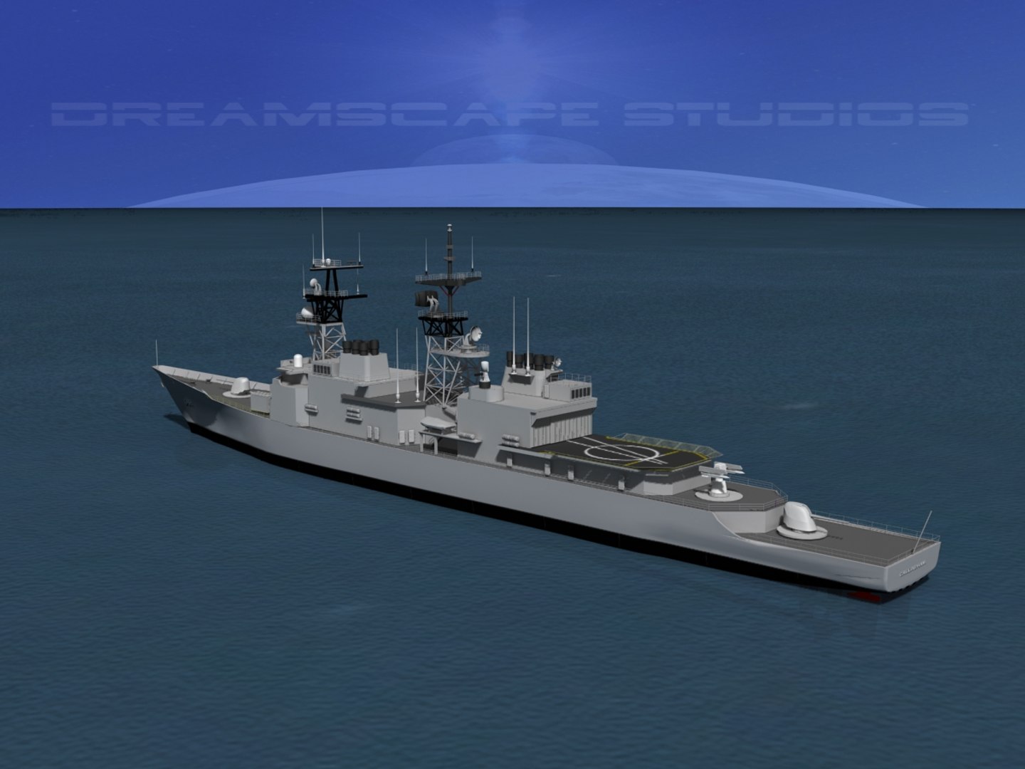3d Model Kidd Class Destroyer