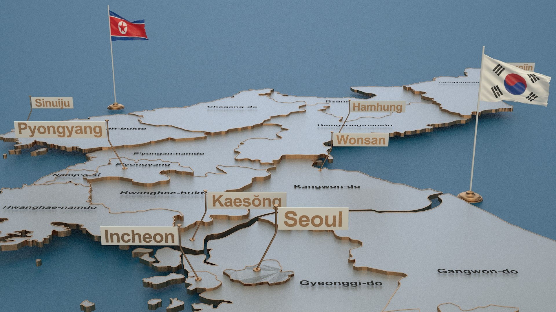 South Korea Animation 3D Model - TurboSquid 1332275