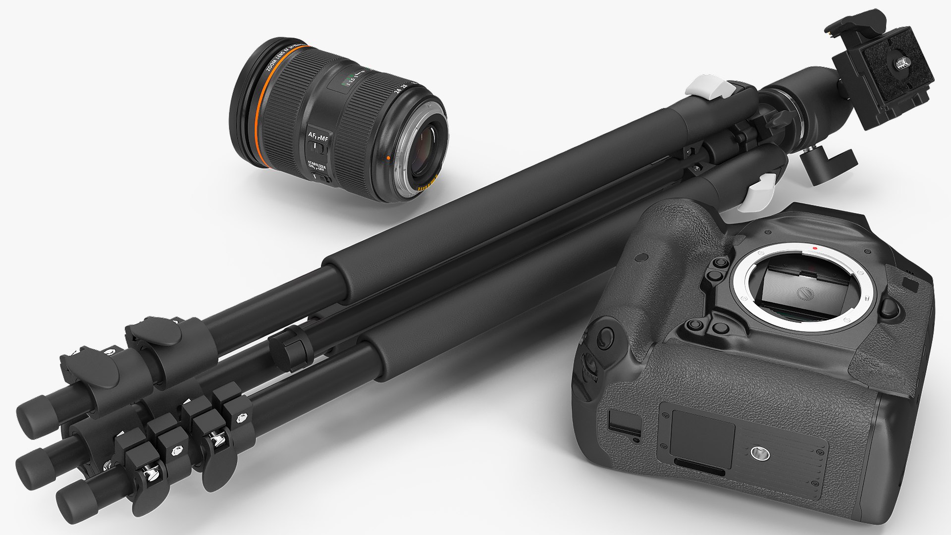 3D Dslr Cameras Zoom Tripod - TurboSquid 1595631