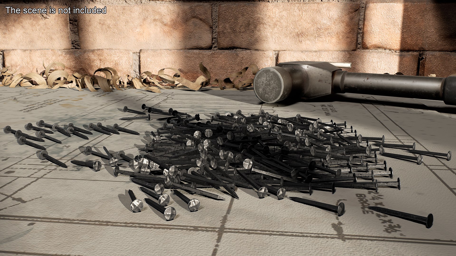 3D model Hardboard Nails - TurboSquid 2065497