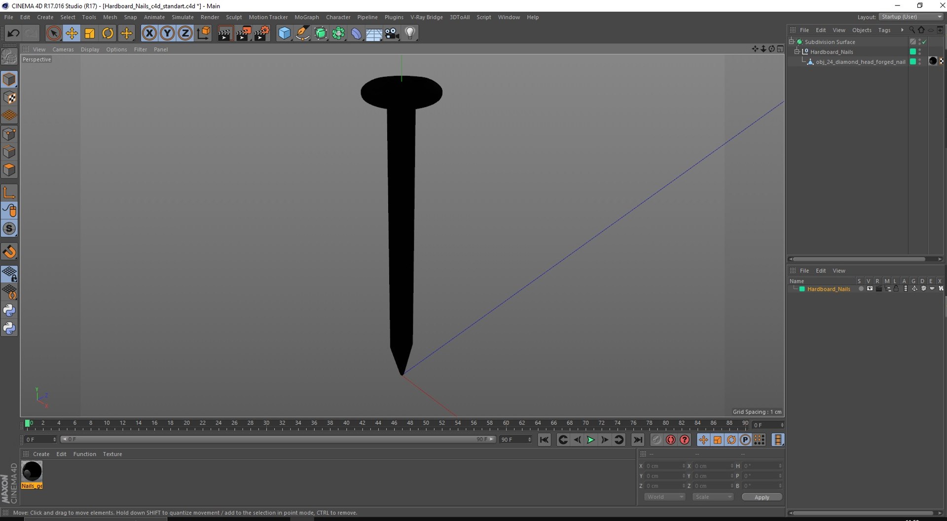 3D Model Hardboard Nails - TurboSquid 2065497