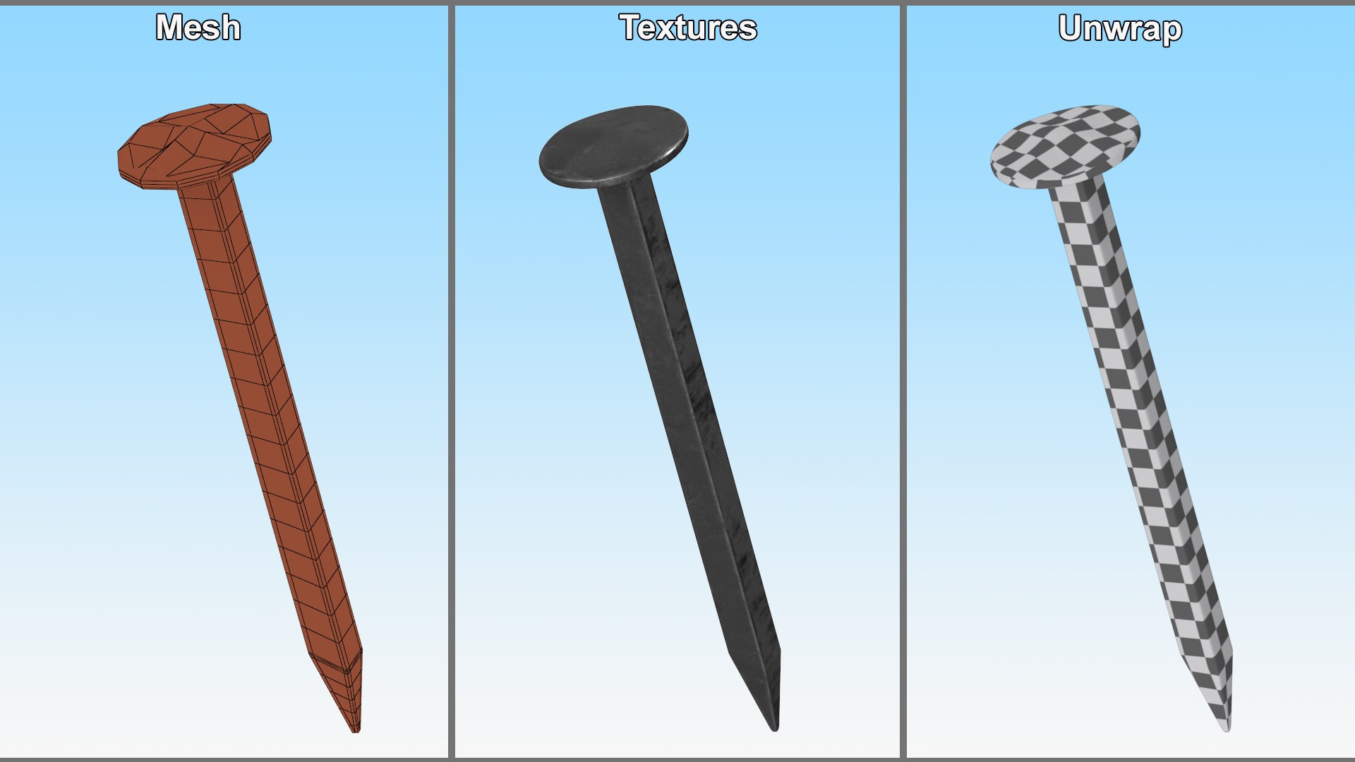 3D model Hardboard Nails - TurboSquid 2065497