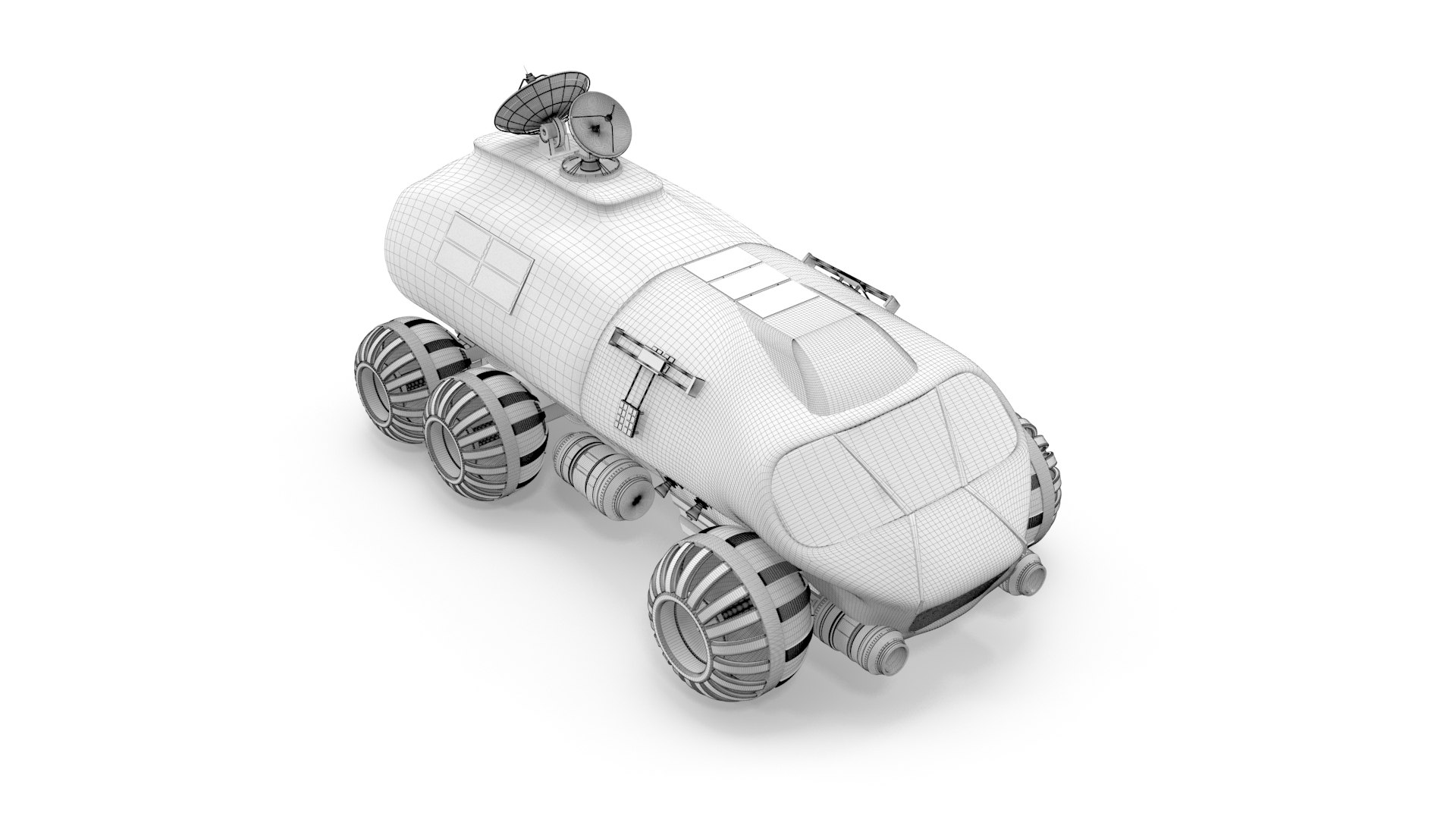 Sci-Fi Planetary Rover 3D Model - TurboSquid 2172266