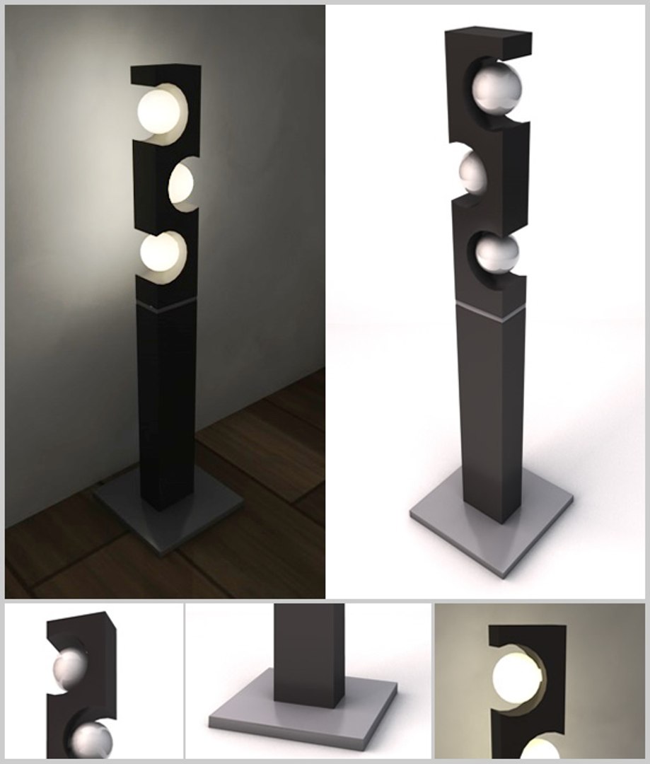 3d Model Of Lamp Luminance