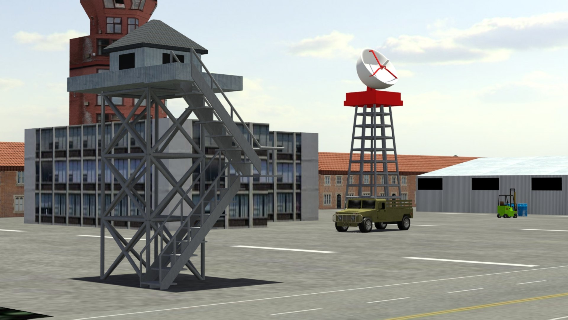3D Air Base Military Base Model - TurboSquid 2037286