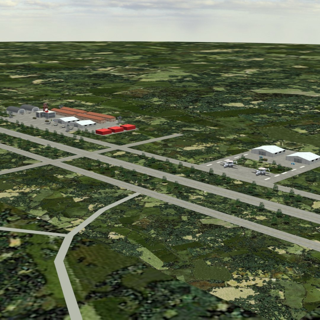 3D Air Base Military Base Model - TurboSquid 2037286