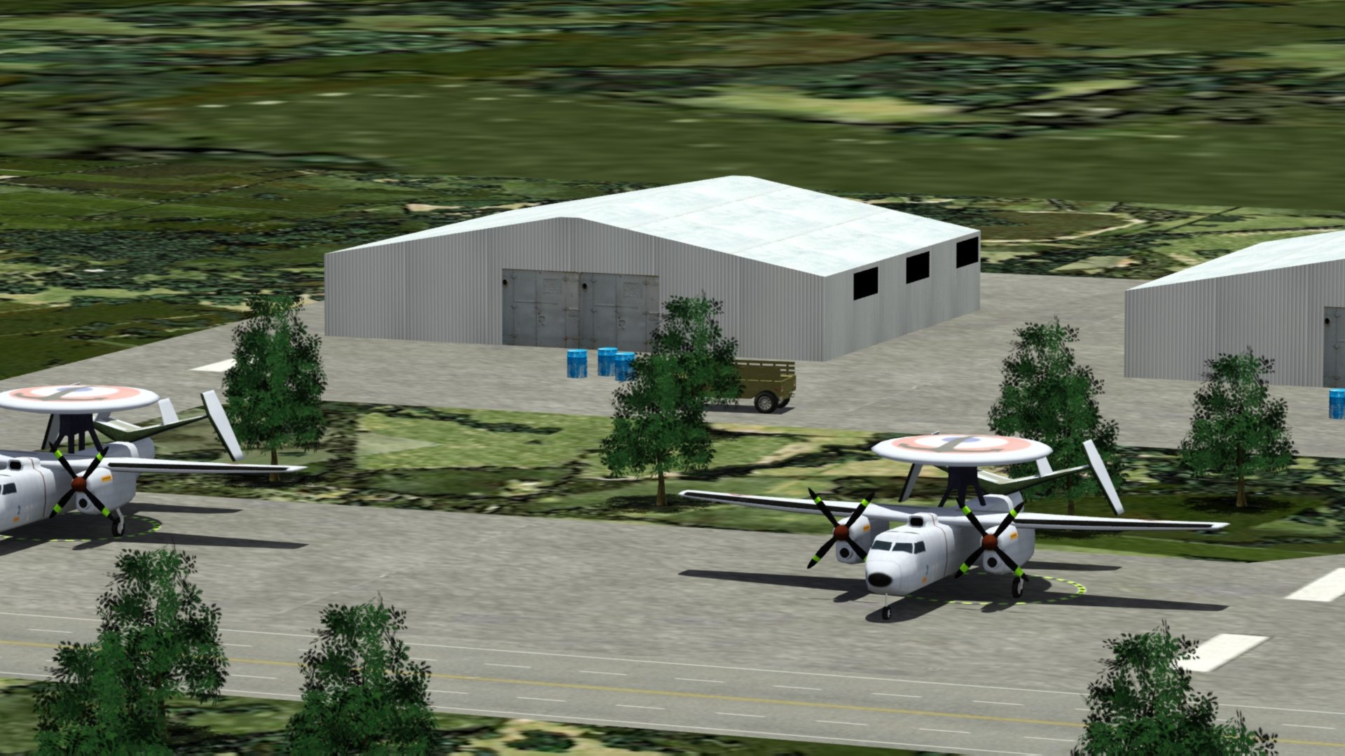 3D Air Base Military Base Model - TurboSquid 2037286