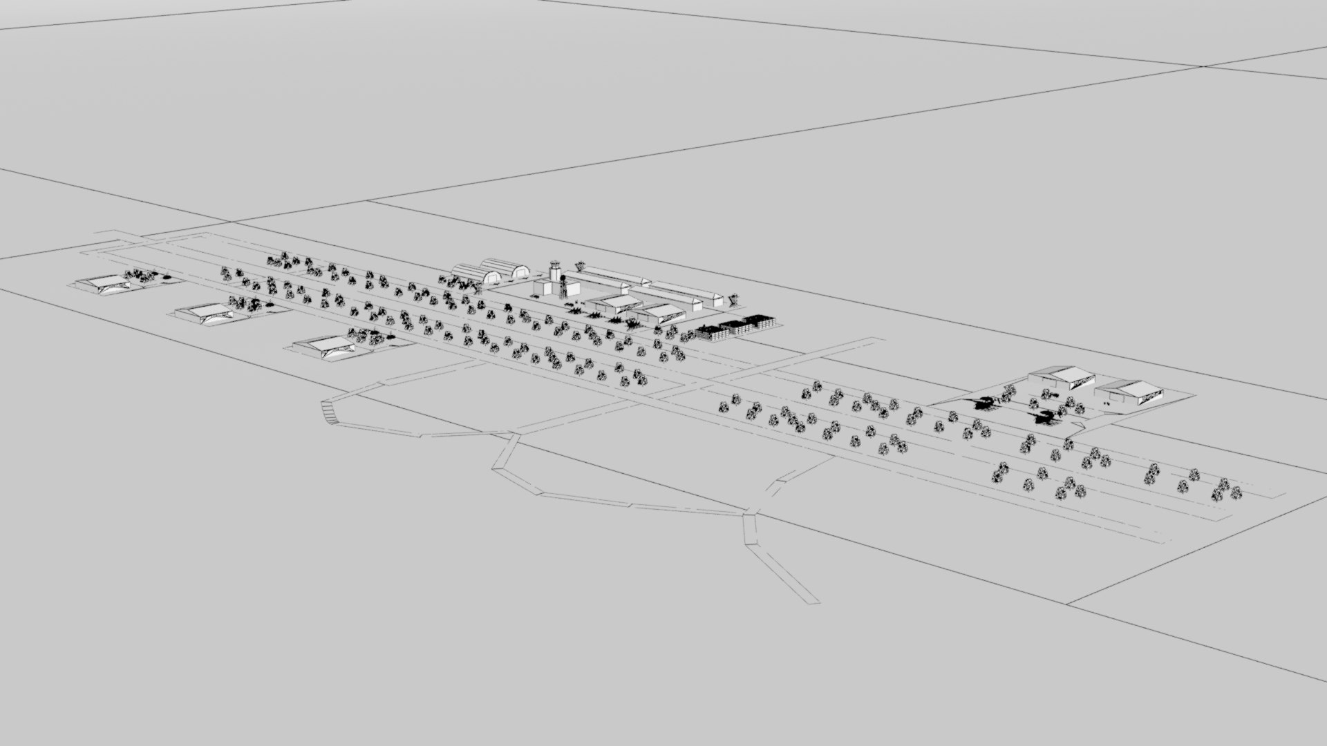 3D Air Base Military Base Model - TurboSquid 2037286
