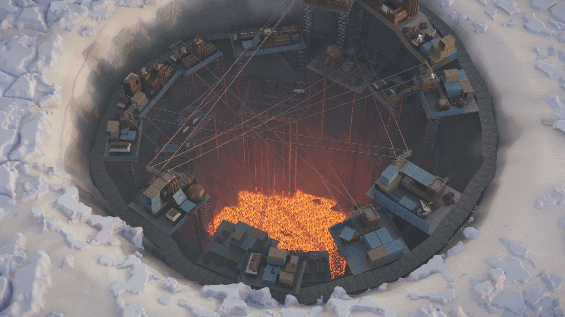 City Inside The Volcano 3D Model - TurboSquid 1925020