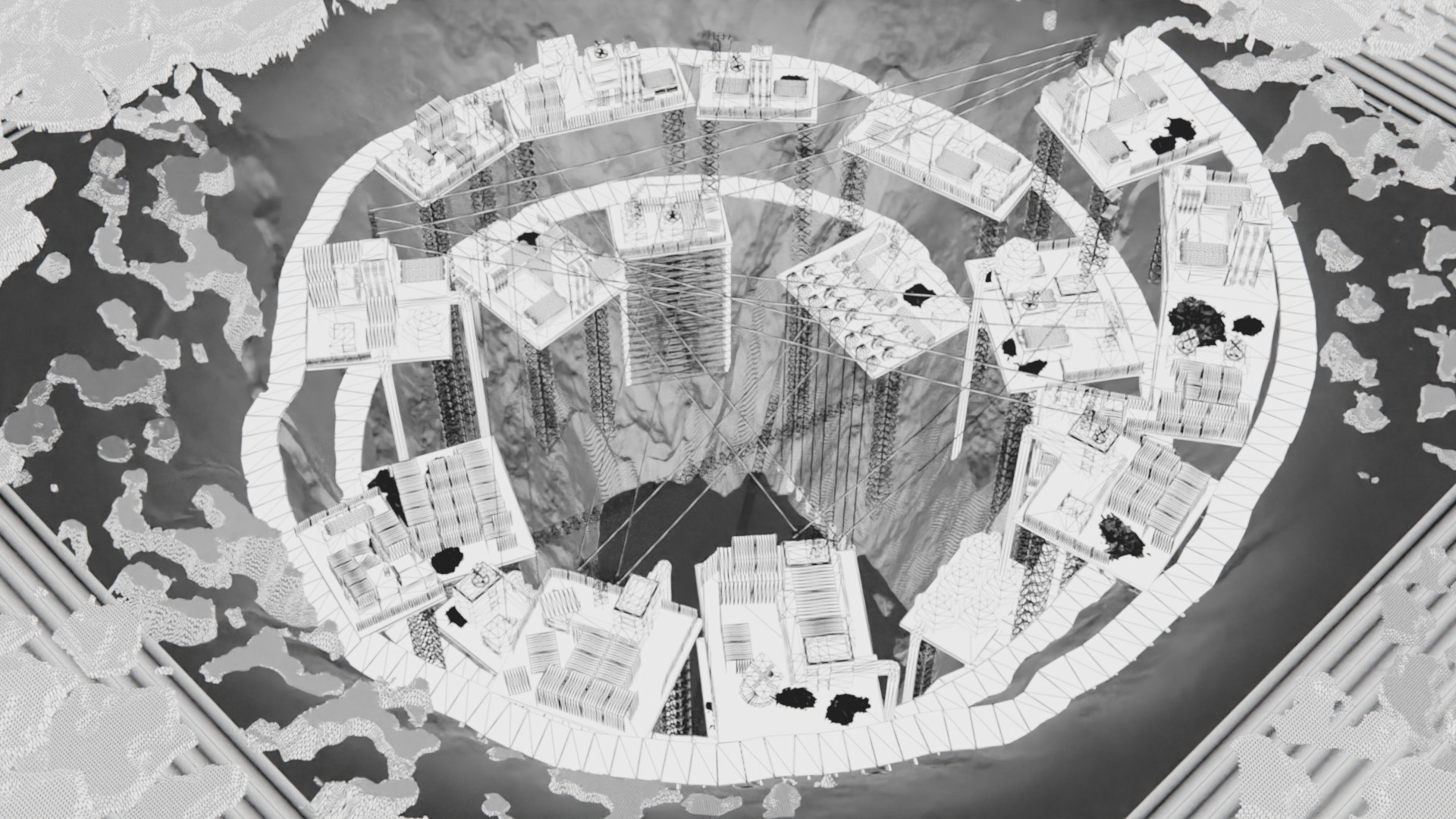 City Inside The Volcano 3D Model - TurboSquid 1925020