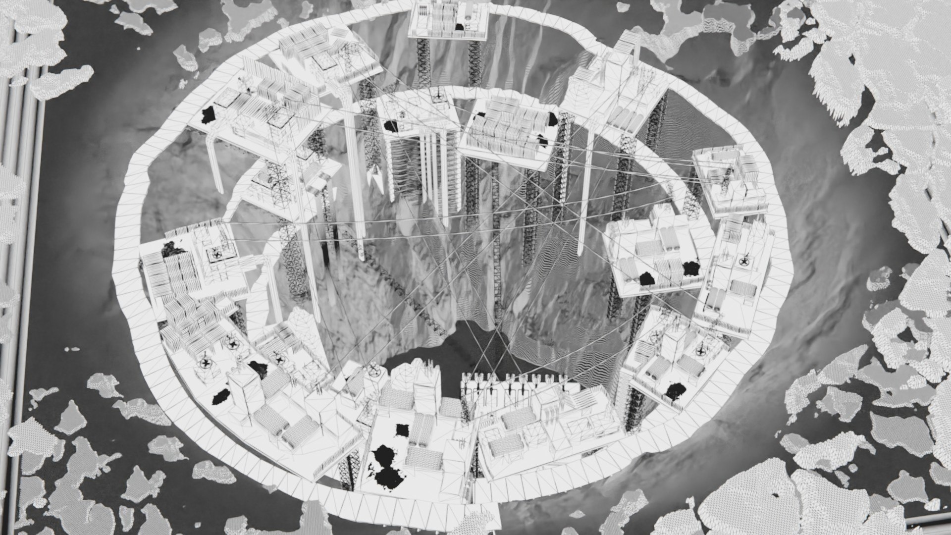 City Inside The Volcano 3D Model - TurboSquid 1925020