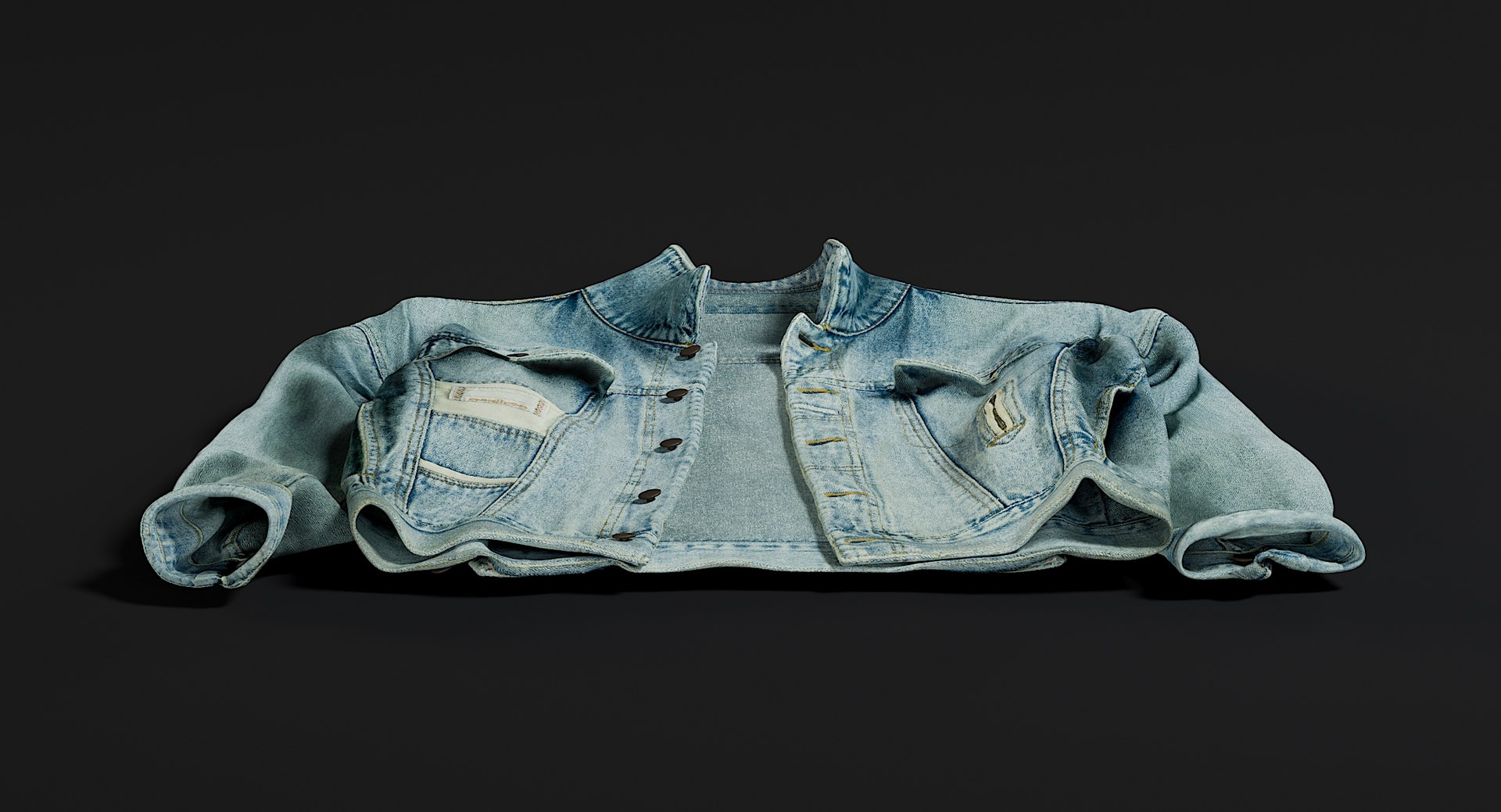 3D realistic jean jacket 2 - TurboSquid 1467578