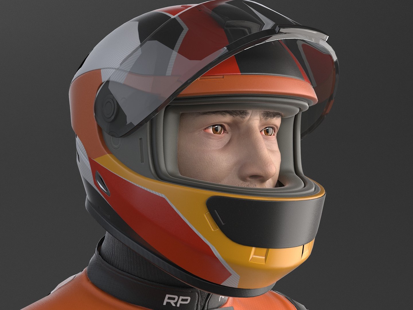 Biker Motorcycle Rider 3D Model - TurboSquid 1149659