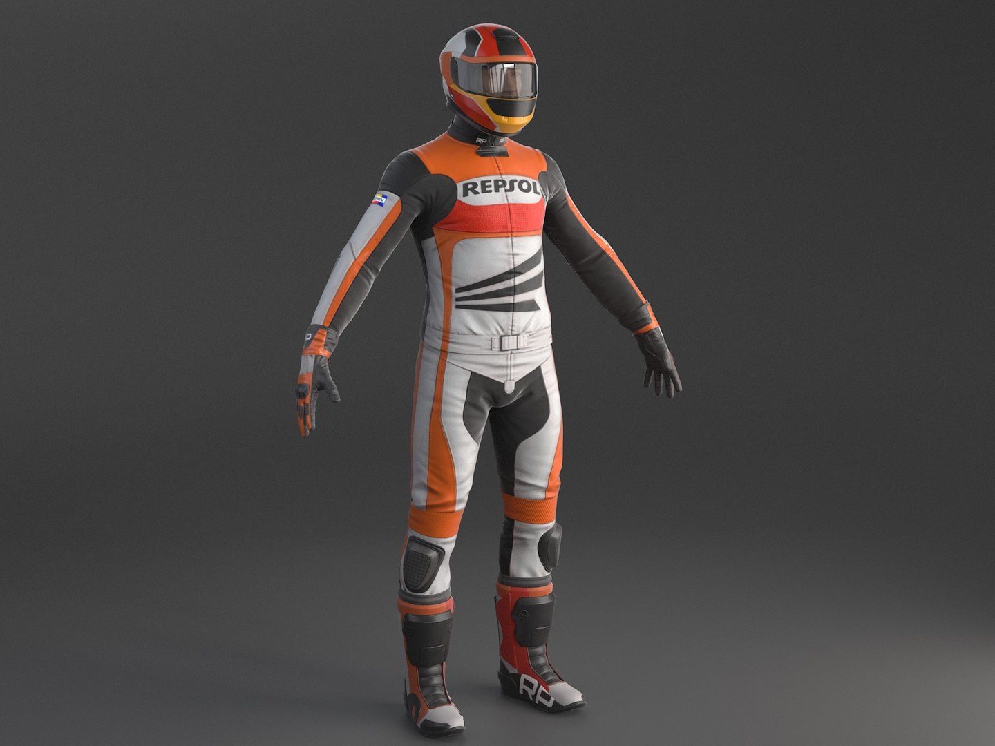 Biker motorcycle rider 3D model - TurboSquid 1149659