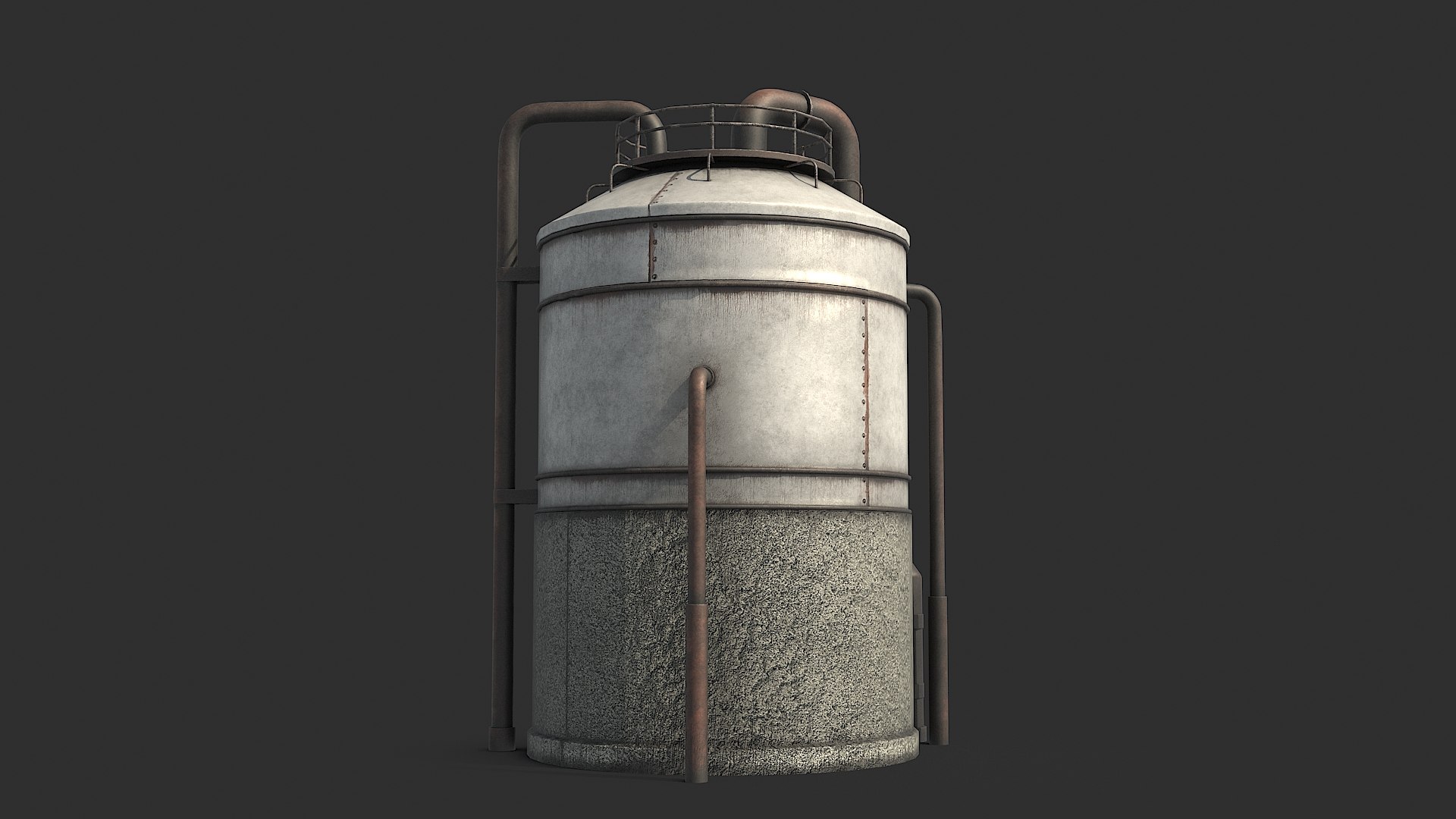 Rusty Industrial Tank 3D Model - TurboSquid 2378783