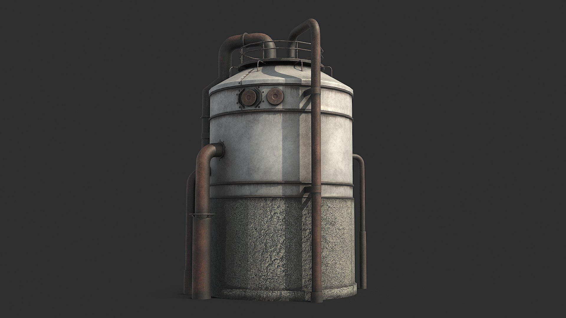 Rusty Industrial Tank 3D Model - TurboSquid 2378783
