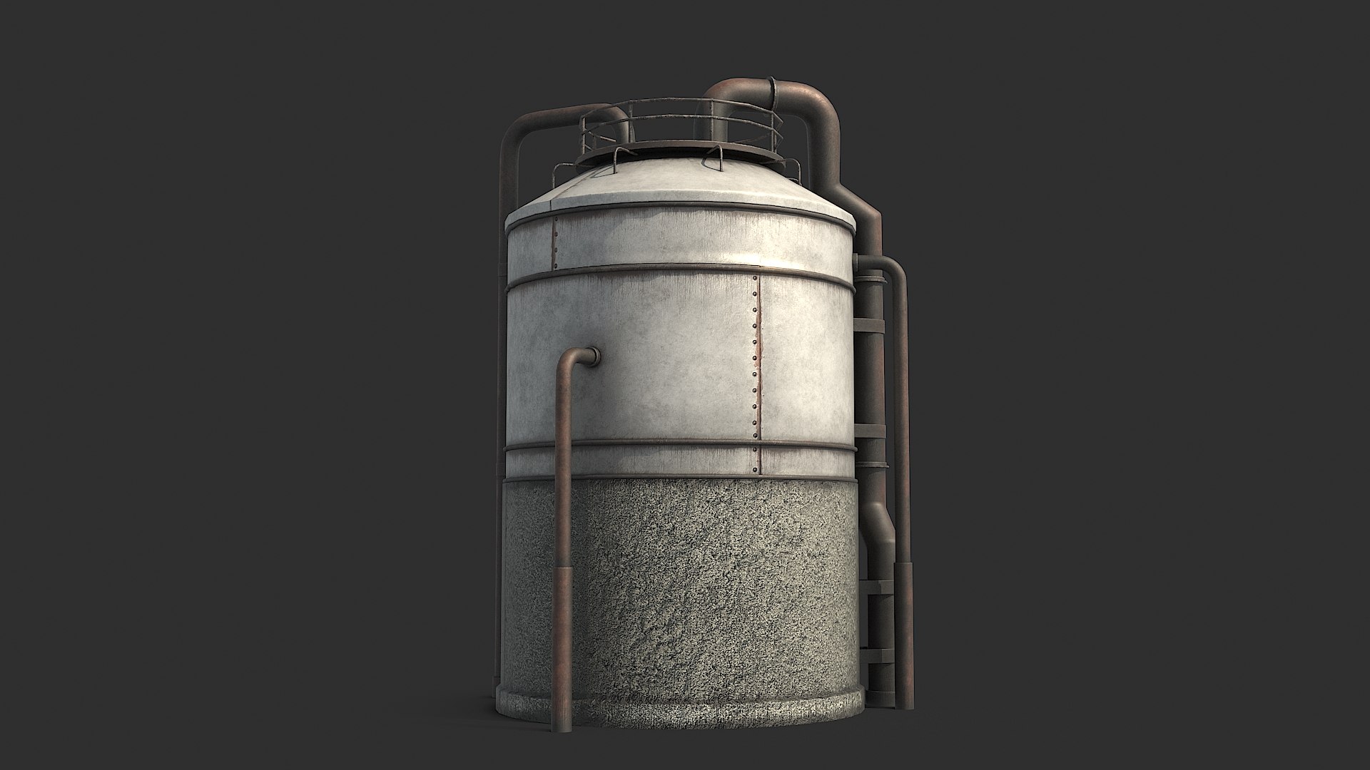 Rusty Industrial Tank 3D Model - TurboSquid 2378783