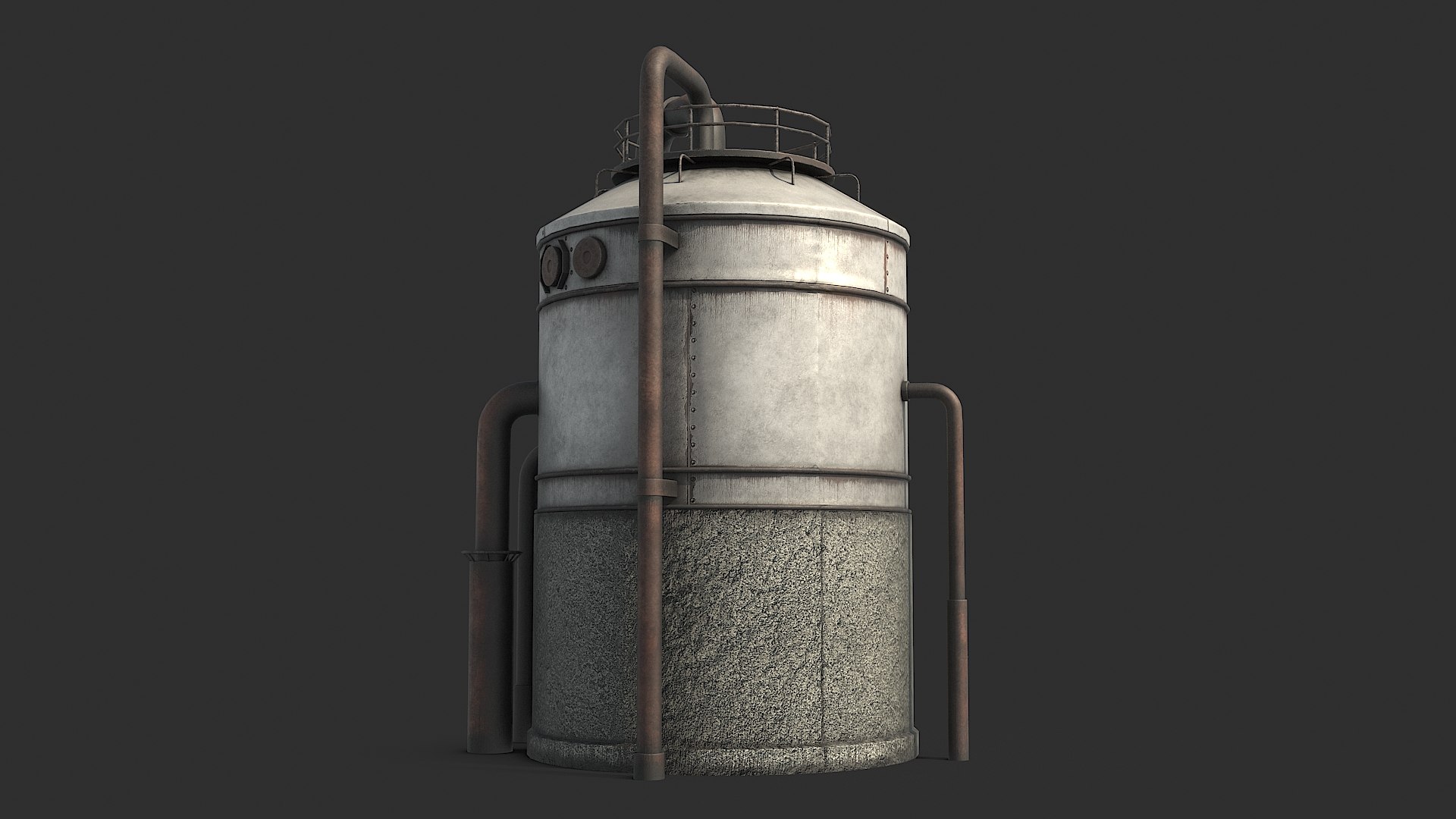 Rusty Industrial Tank 3D Model - TurboSquid 2378783
