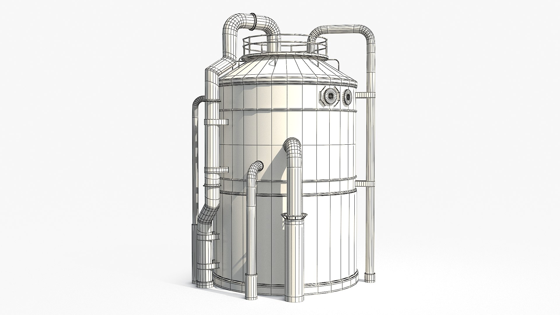 Rusty Industrial Tank 3D Model - TurboSquid 2378783