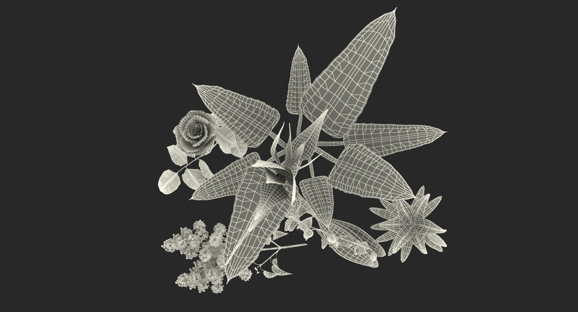 Flowers 3 3D model - TurboSquid 1177378