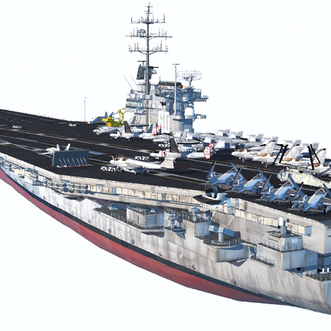 3d Forrestal Supercarrier Uss Model