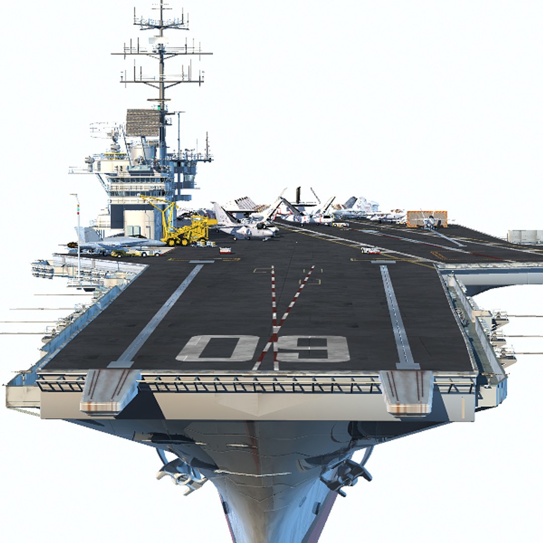 3d Forrestal Supercarrier Uss Model