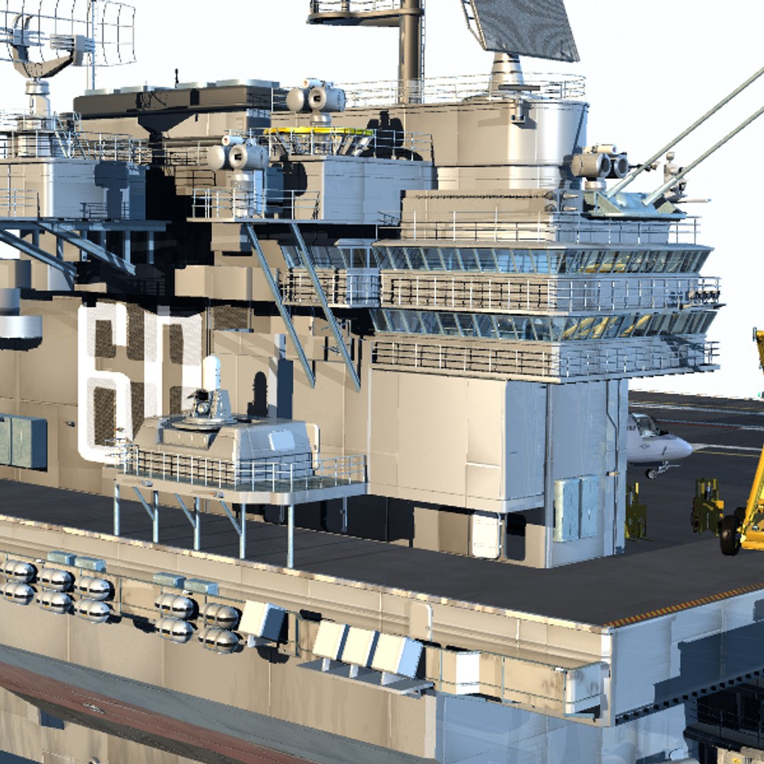 3d Forrestal Supercarrier Uss Model