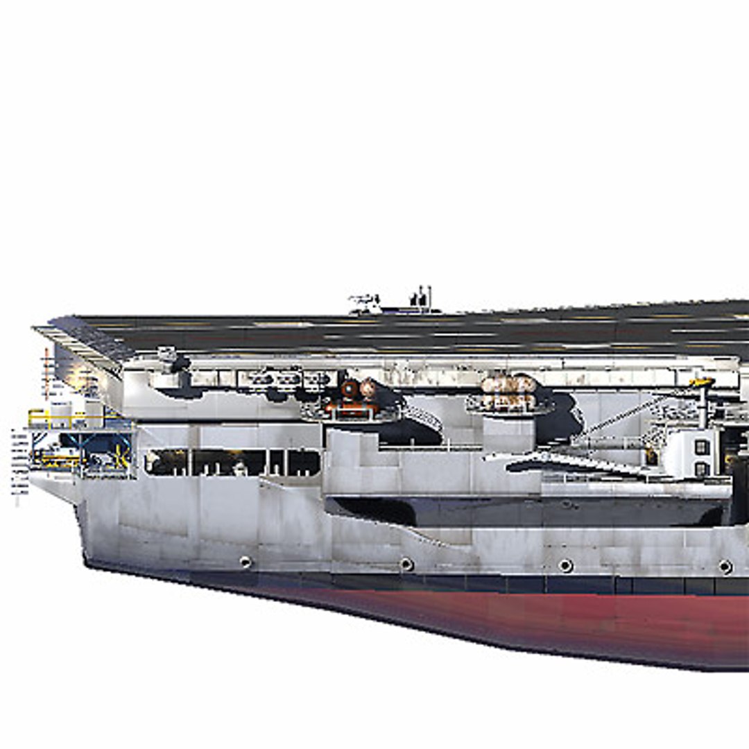 3d Forrestal Supercarrier Uss Model