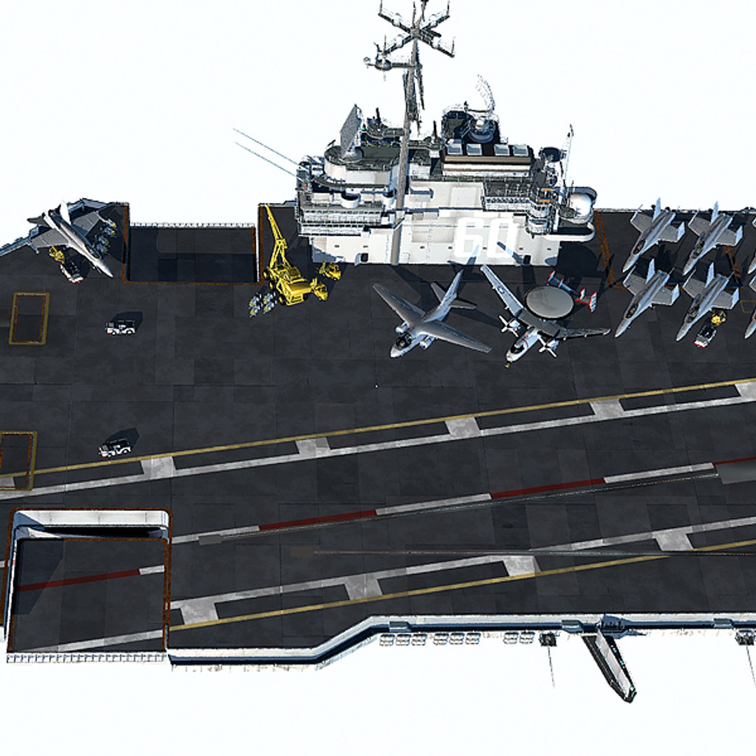 3d Forrestal Supercarrier Uss Model