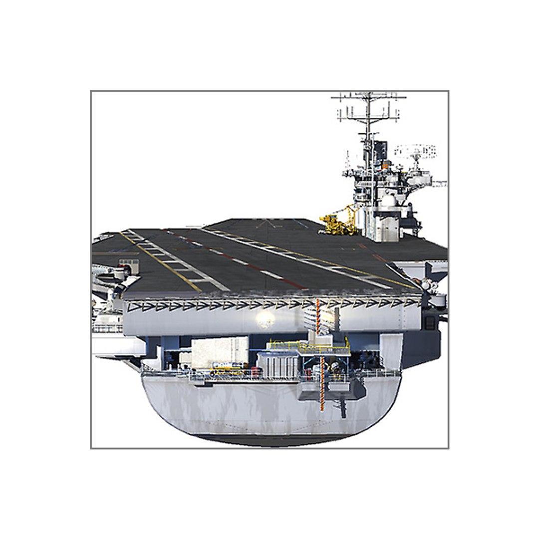 3d Forrestal Supercarrier Uss Model