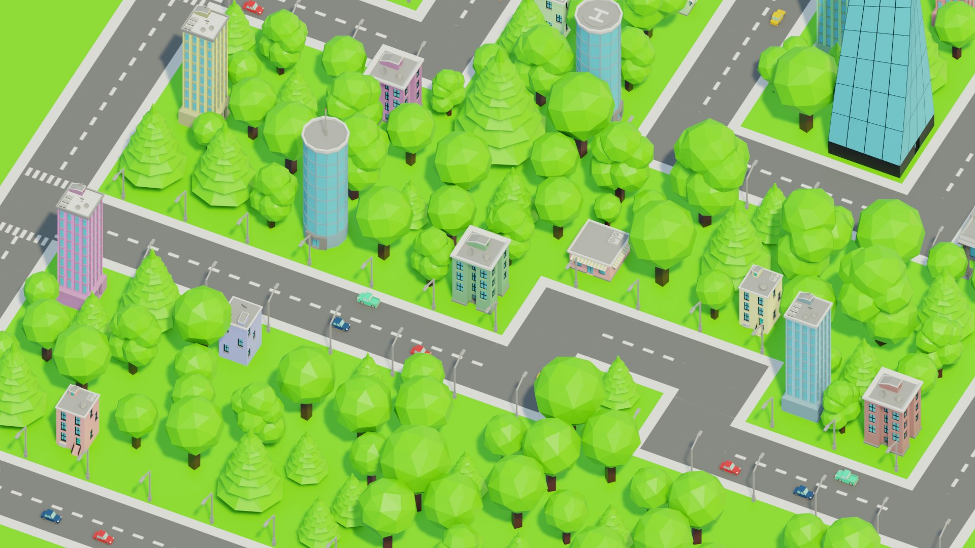 3D Game city urban building street - TurboSquid 2090714