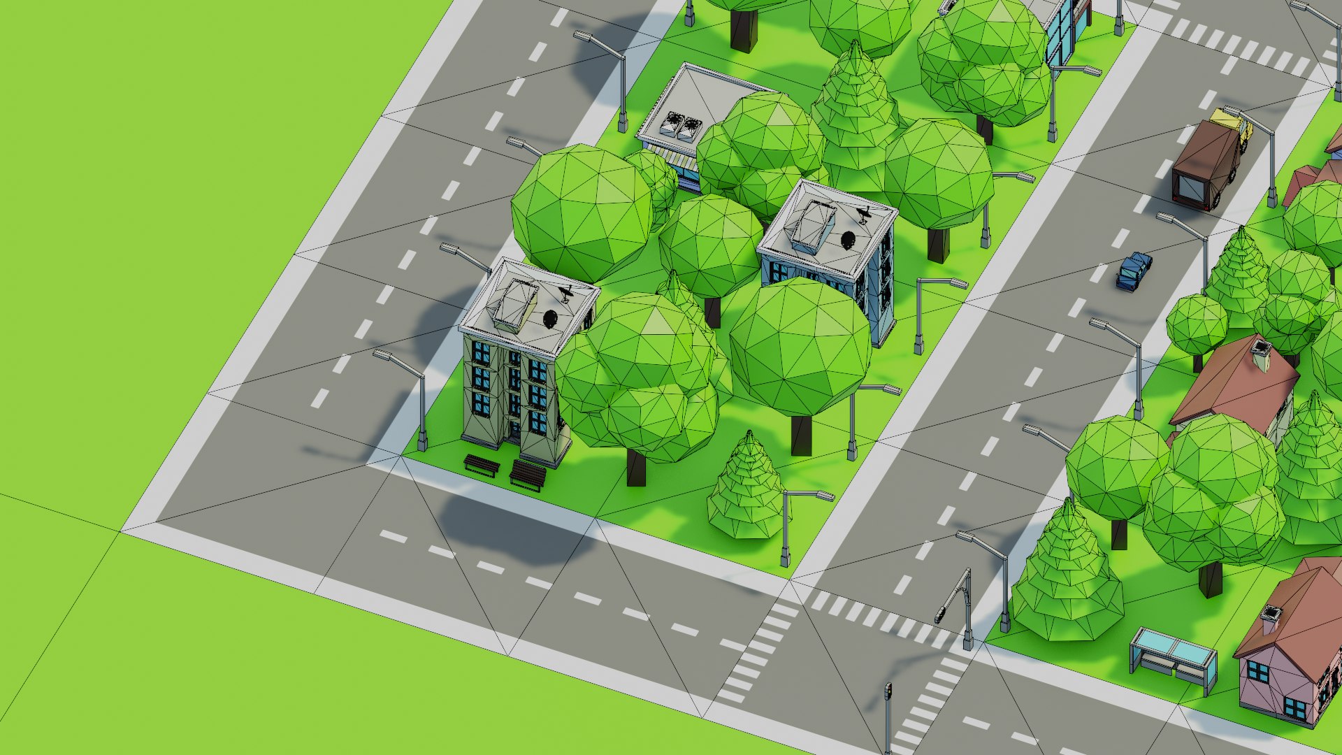 3D Game city urban building street - TurboSquid 2090714