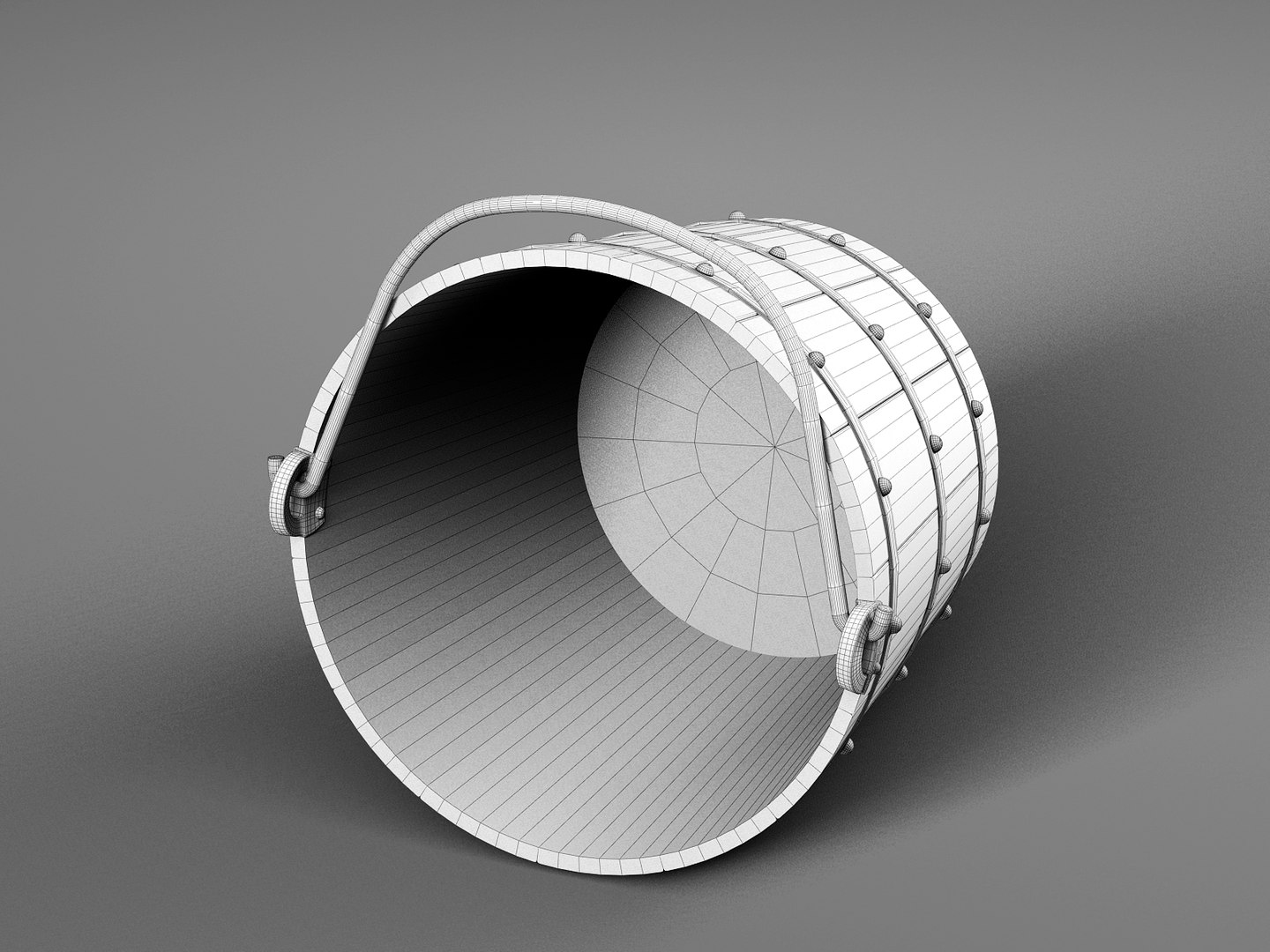 Wooden bucket 3D model - TurboSquid 1252669