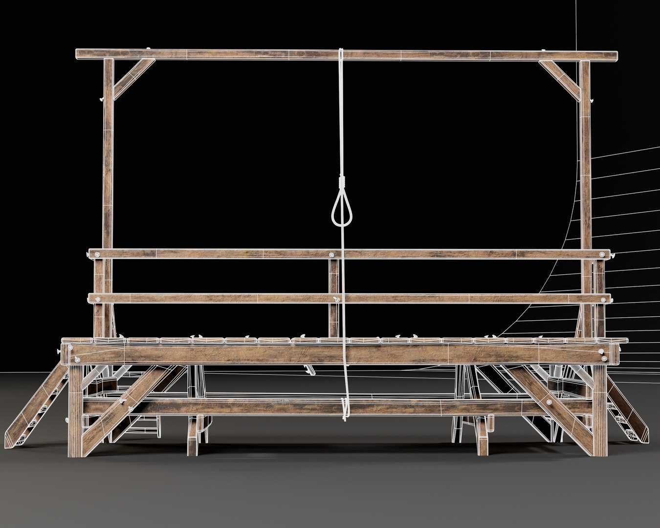 Medieval Gallow 3D Model - TurboSquid 2358007