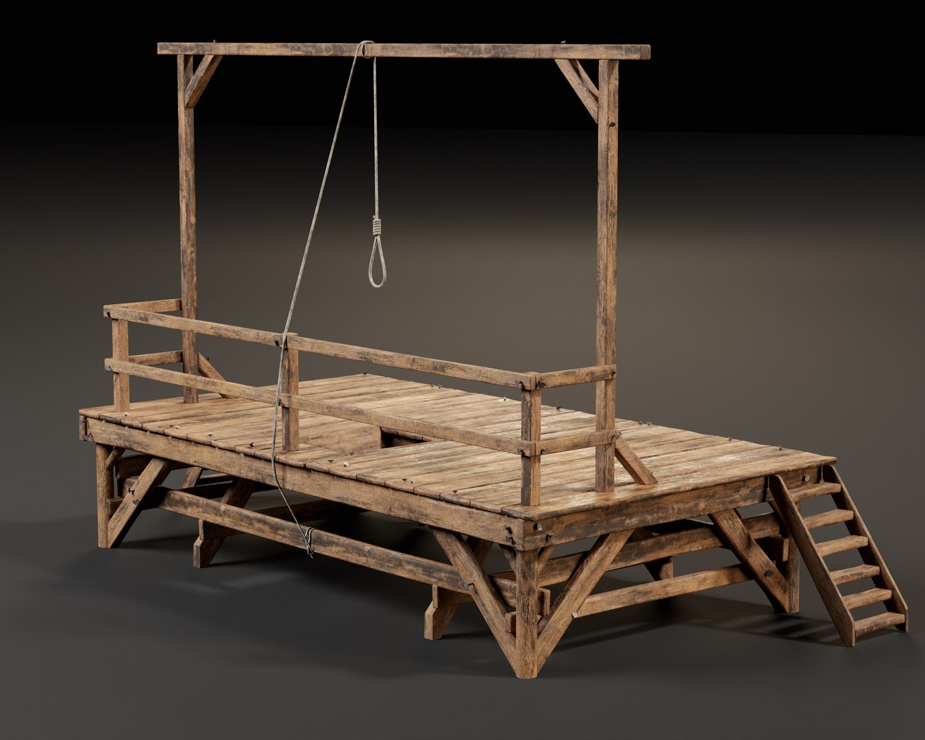 Medieval Gallow 3D Model - TurboSquid 2358007